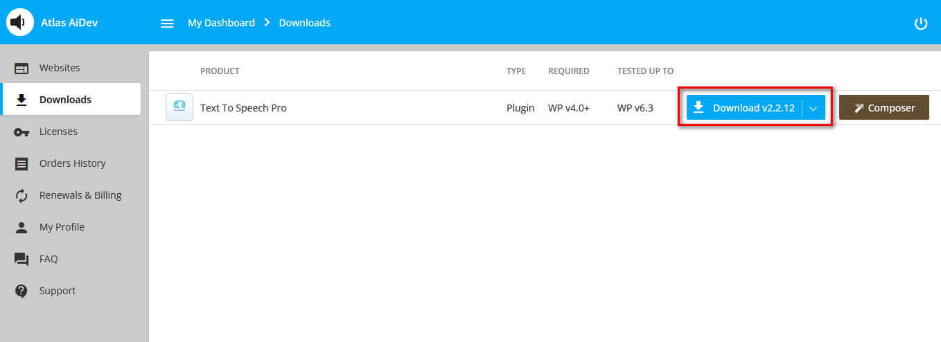 How to get a Text To Speech Pro zip file? - AtlasAiDev